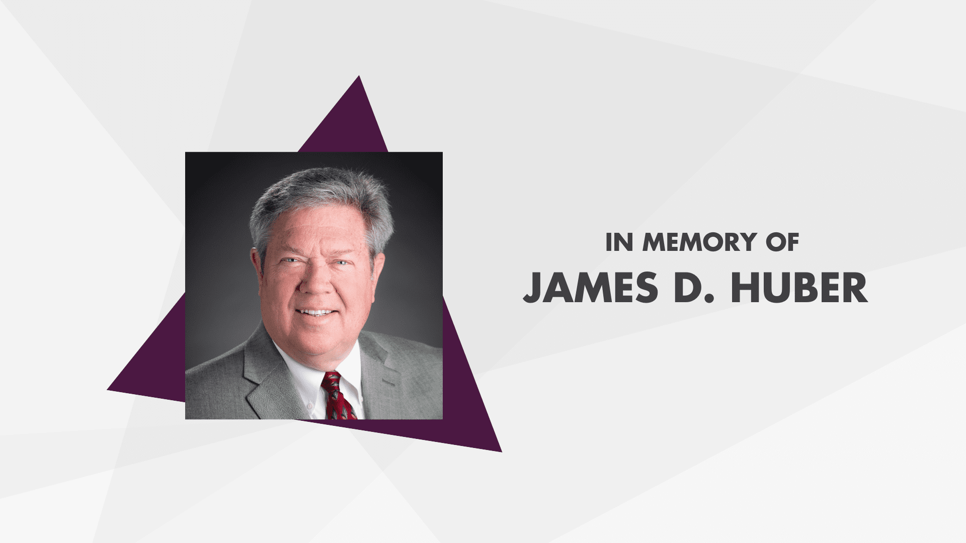 In Memory Of James D Huber Anders Cpa 